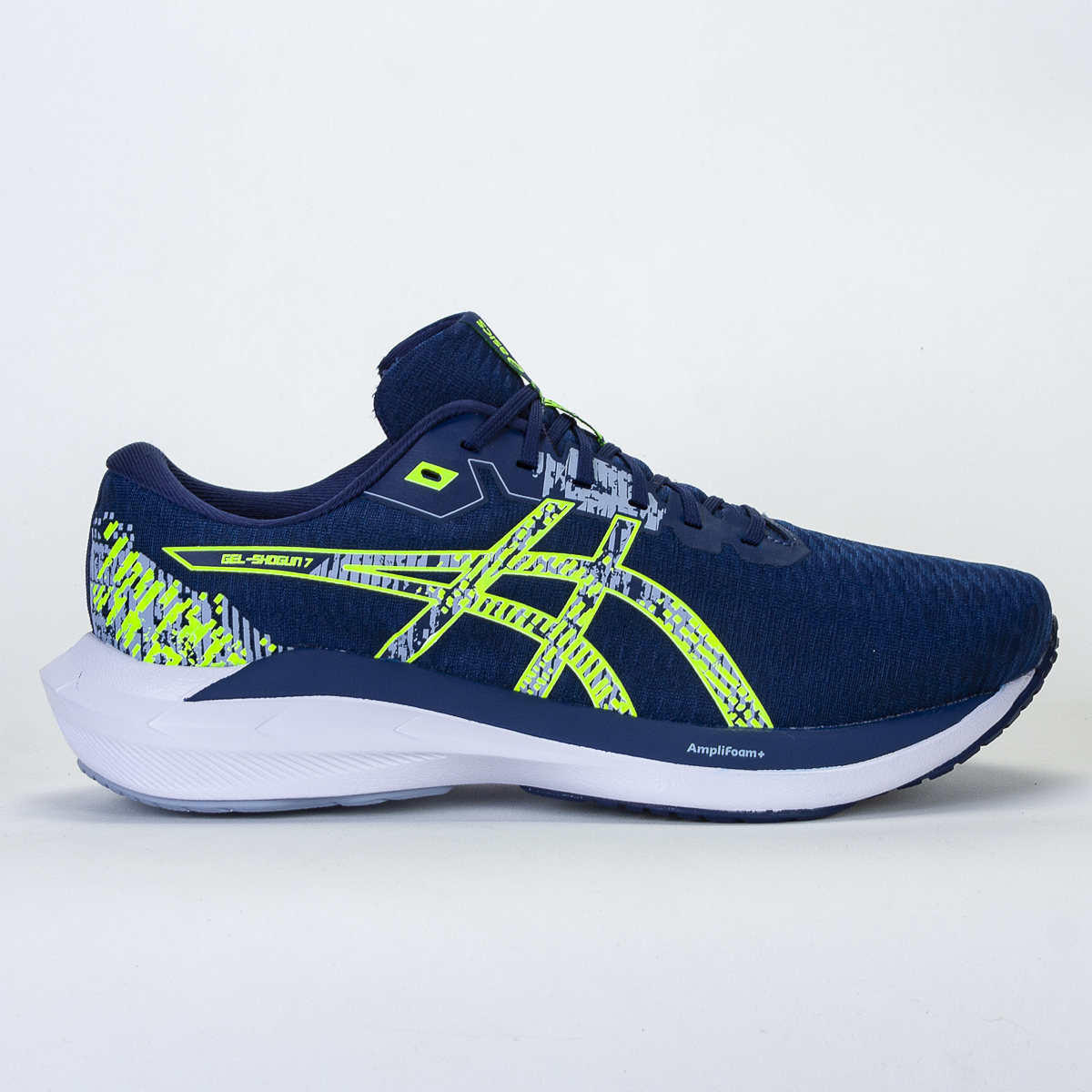 Tênis Asics Gel Shogun 7 Masculino Corrida - Caminhada - Marinho/Verde ...